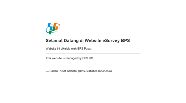 esurvey.bps.go.id - CAWI | Badan Pusat Statistik - Esurvey Bps