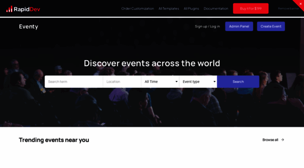 eventstemplate.bubbleapps.io - Eventy - Events | Eventbrite &... - Events Template Bubbleapps