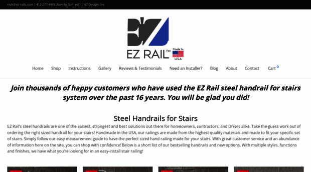 ez-rails.com - Simple Railing for Stairs | Ea... - EZ Rail S