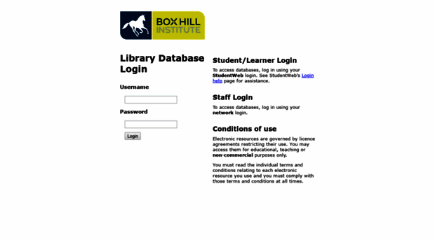 ezproxy.boxhill.edu.au - Library Database Login at Box ... - Ezproxy Box Hill