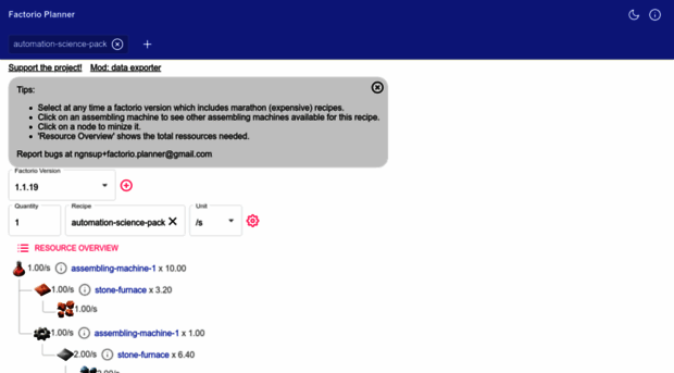 factorio-planner.web.app - Factorio Planner - Factorio Planner Web
