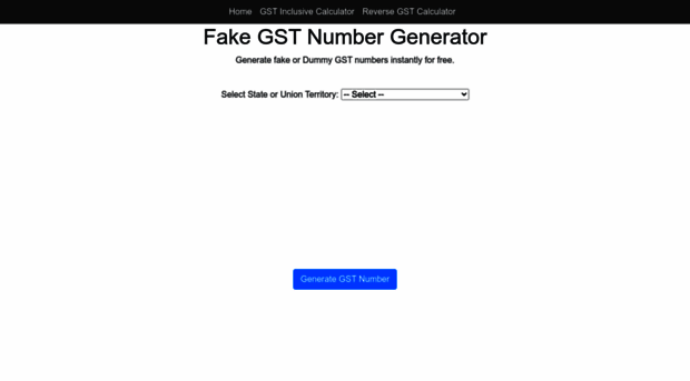 fakegstnumbergenerator.com - Fake GST Number Generator - Du... - Fake ...