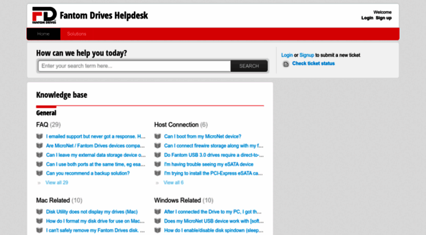 fantomdrives.freshdesk.com - Support : Fantom Drives Helpde... - Fantom ...