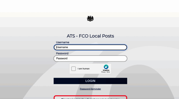 fcdo.tal.net - ATS: Login : FCO Local Posts - Fcdo Tal