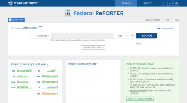 federalreporter.nih.gov - Federal RePORTER - Smart Searc... - Federal ...