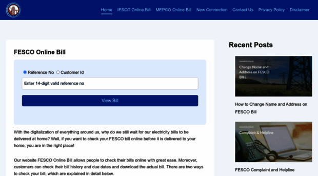 fescoebillonline.pk - FESCO Online Bill Check August... - FESCO E Bill Online