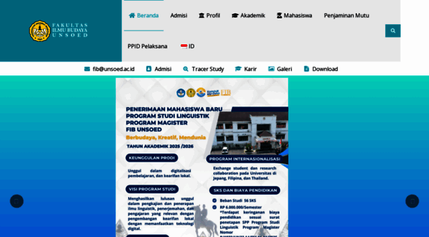 fib.unsoed.ac.id - Fakultas Ilmu Budaya - Fib Unsoed