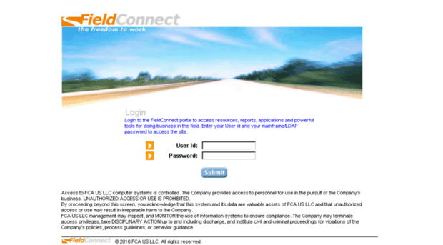 fieldconnect.chrysler.com - FieldConnect Login - Field Connect Chrysler