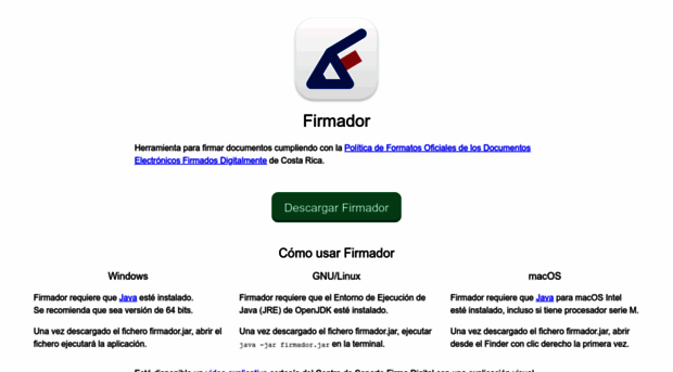 firmador.libre.cr - Firmador - Firmador Libre