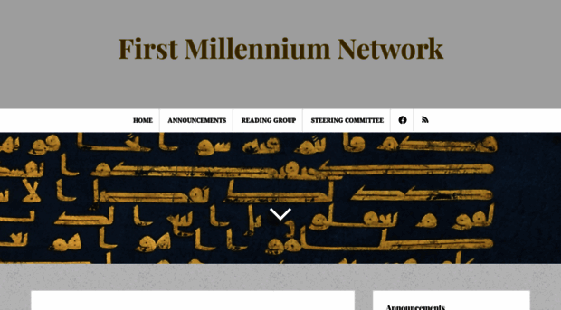 firstmillenniumnetwork.org - Framing the First Millennium, ... - First ...