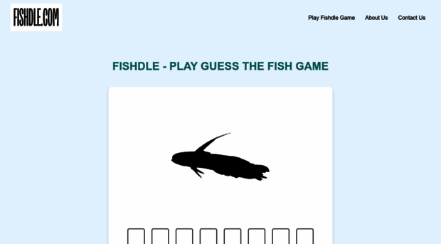 fishdle.com - Fishdle - Play Guess the Fish ... - Fishdle