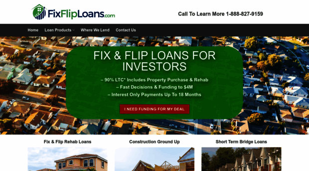 fixfliploans.com - Fix & Flip Loans For House Fli... - Fix Flip Loans
