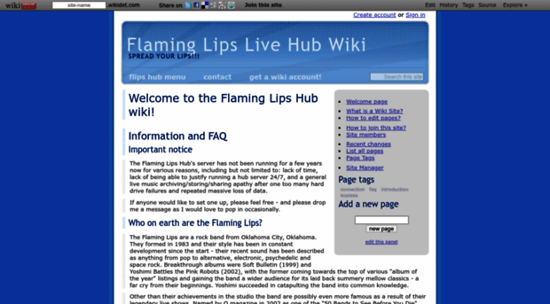 flaminglips.wikidot.com - Welcome to the Flaming Lips Hu... - Flaming ...