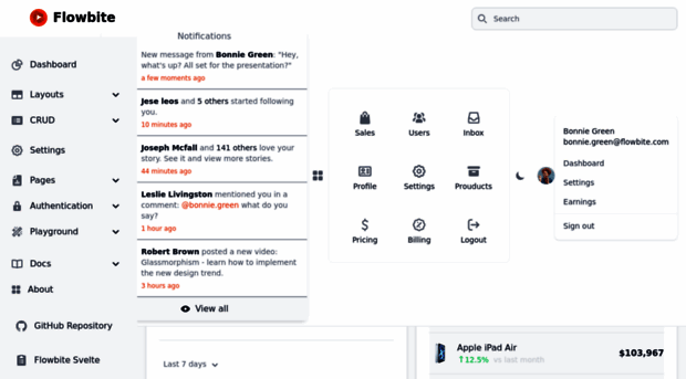 flowbite-svelte-admin-dashboard.vercel.app - Flowbite Svelte Admin Dashboar... - Flowbite Svelte ...