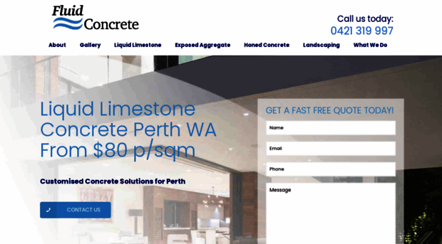 fluidconcrete.com.au - Liquid Limestone & Poured Conc... - Fluid Concrete