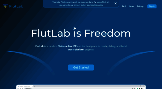 flutlab.io - FlutLab.io - Flutter IDE onlin... - Flut Lab