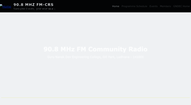 fmcrs.gndec.ac.in - Home | 90.8 MHz FM-CRS - FM CRS Gndec