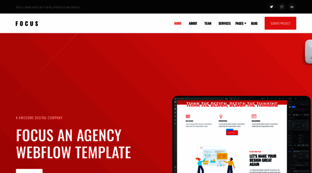 focusui-template.webflow.io - Focus - Webflow HTML website t... - Focus Ui Template Webflow