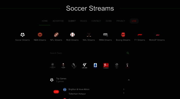 footy.soccerstreams100.io - Welcome - Footy Soccerstreams 100