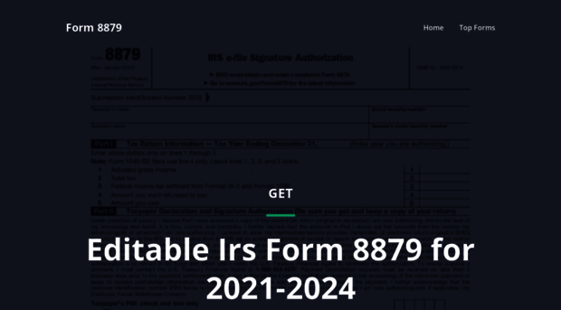 form-8879.com - Form 8879 - Editable Online Bl... - Form 8879