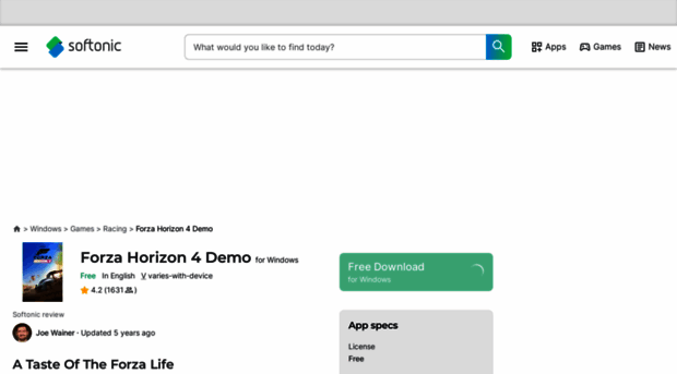 forza-horizon-4-demo.en.softonic.com - Forza Horizon 4 Demo - Downloa ...