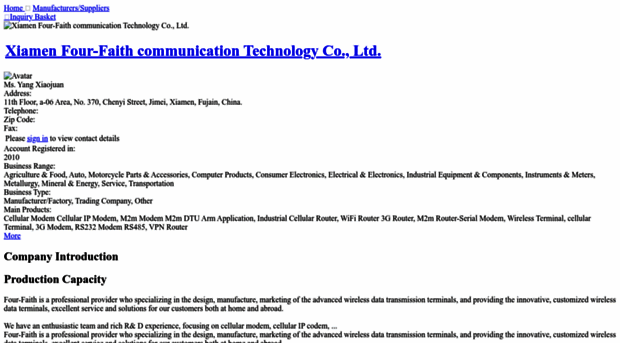 four-faith.en.made-in-china.com - Cellular Modem Cellular IP Mod ...