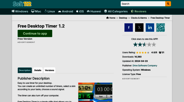 free-desktop-timer.soft112.com - Free Desktop Timer 1.2 Free Do ...