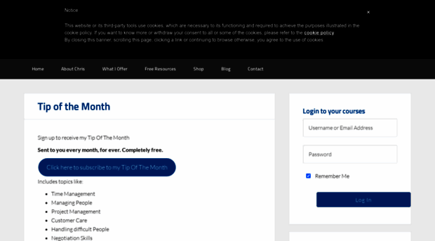 free-management-tips.co.uk - Subscribe to Tip Of The Month ...