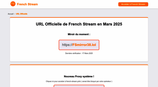 fstream.info - French Stream - Films et Série... - F Stream