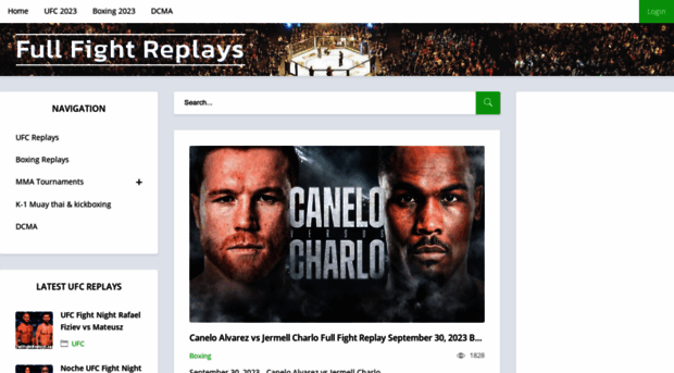fullfightreplays.com - Watch UFC MMA BOXING KICKBOXIN... - Full Fight ...