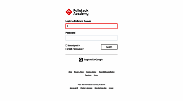 fullstack.instructure.com - Canvas Login | Instructure - Fullstack ...