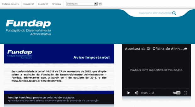 fundap.sp.gov.br - Início - Fundap - Fundap Sp