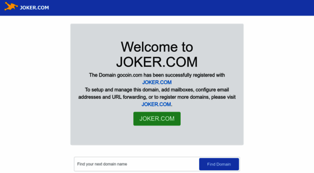 gateway.gocoin.com - gocoin.com -- Domain Name Regi... - Gateway Gocoin