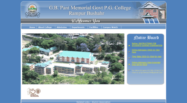 gcrampur.nic.in - G.B. Pant Memorial Govt Colleg... - Gc Rampur