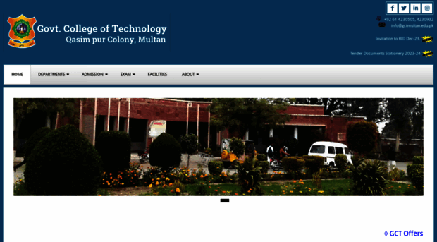 gctmultan.edu.pk - Govt. College of Technology Mu... - Gct Multan
