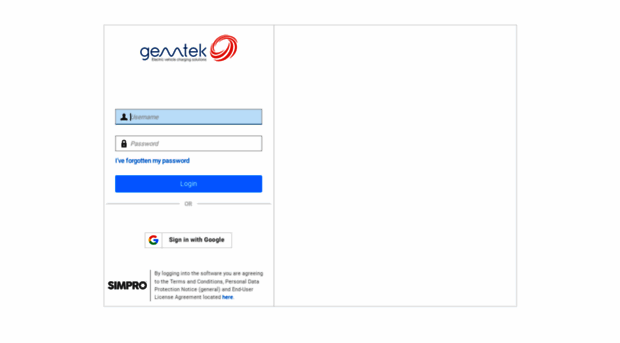 gemtek.simprosuite.com - simPRO Login - gemtek - Gemtek SimPRO Suite