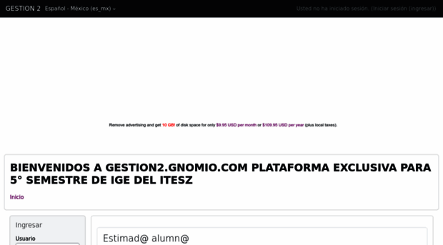 gestion2.gnomio.com - Inicio | GESTION 2 - GESTION 2 Gnomio