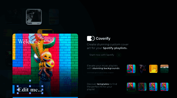 getcoverify.com - Coverify - Customize Spotify p... - Get Coverify
