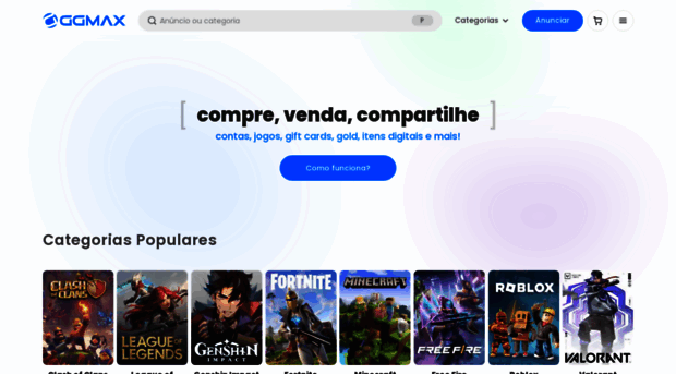 ggmax.com.br - GGMAX - Compre e venda itens e... - GGMAX