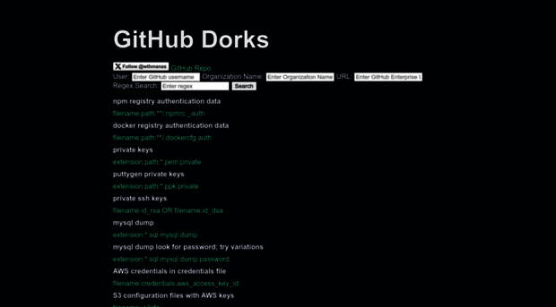 Github Dorksvercelapp Github Dorks Search Git Hub Dorks Vercel