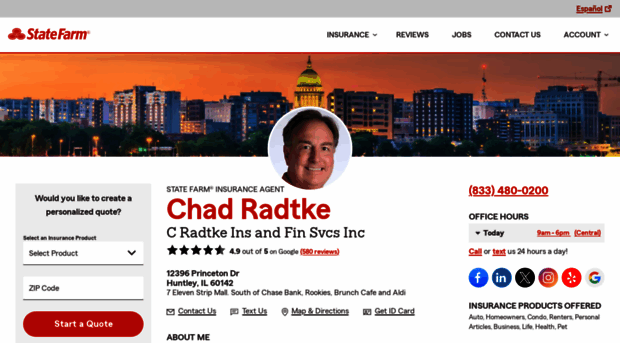 gladwithchad.com - Chad Radtke - State Farm Insur... - Glad WI Th Chad