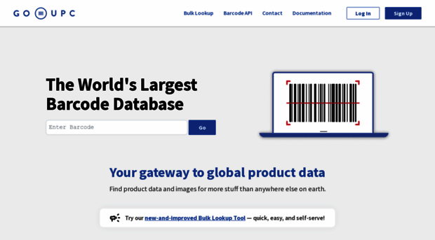 go-upc.com - Go-UPC — The Global Barcode Da... - Go UPC
