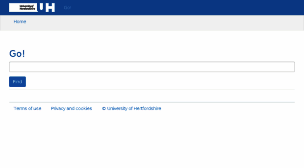 go.herts.ac.uk - nogo | | Uni of Herts - Go Herts