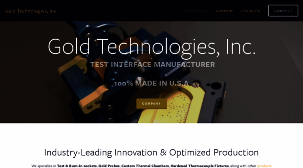 goldtec.com - Gold Technologies, Inc. - Gold Tec