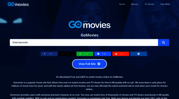 gomoviestv.to - Watch Movies and Tv Shows Onli... - Gomovies Tv