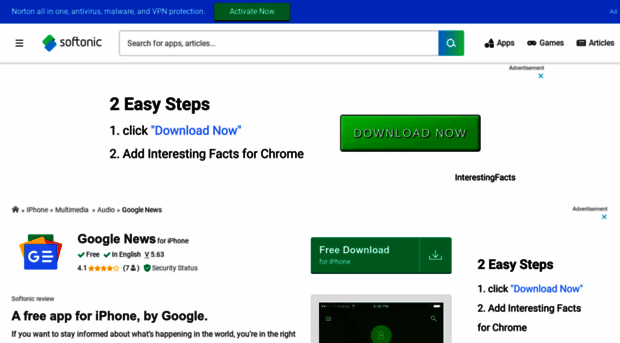 google-play-newsstand.en.softonic.com - Google News for iPhone - Downl... - Google Play News ...
