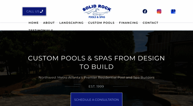 gosolidrock.com - Solid Rock Pools and Spas Desi... - Go Solid Rock
