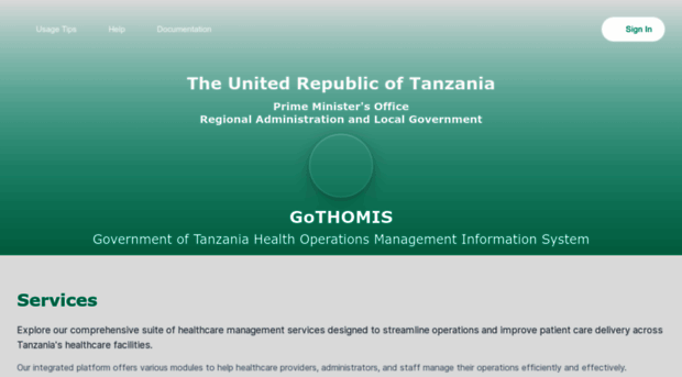 gothomistraining.tamisemi.go.tz - GoT-HoMIS - Government of Tanz ...