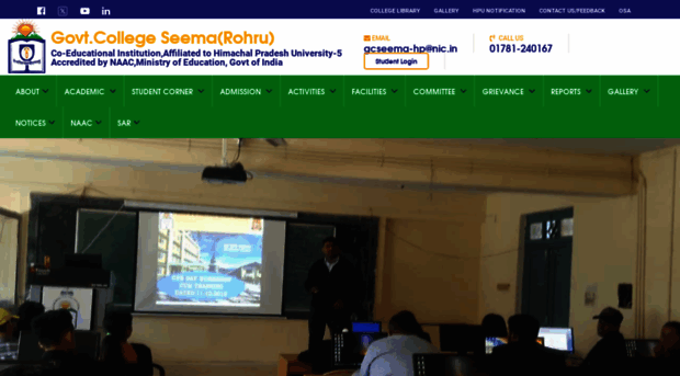 gpgcseema.edu.in - Govt College Seema Co-Educatio... - Gpgc Seema Edu