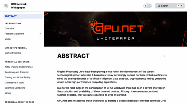 gpu-network.gitbook.io - ABSTRACT | GPU Network Whitepa... - GPU Network Gitbook